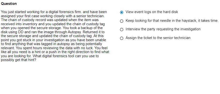 Solved QuestionYou just started working for a digital | Chegg.com
