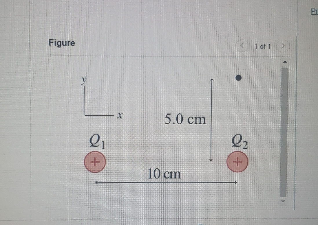 Solved Suppose Q1 =5.0nC and Q2=10nC. ﻿What is the strength | Chegg.com