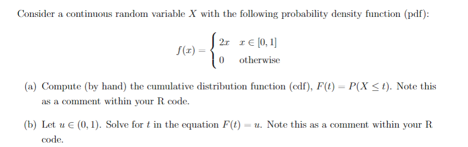 Solved Compute (by hand) ﻿the cumulative distribution | Chegg.com