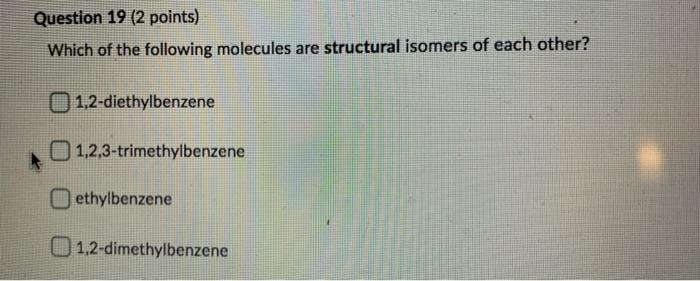 Solved Question 19 (2 points) Which of the following | Chegg.com