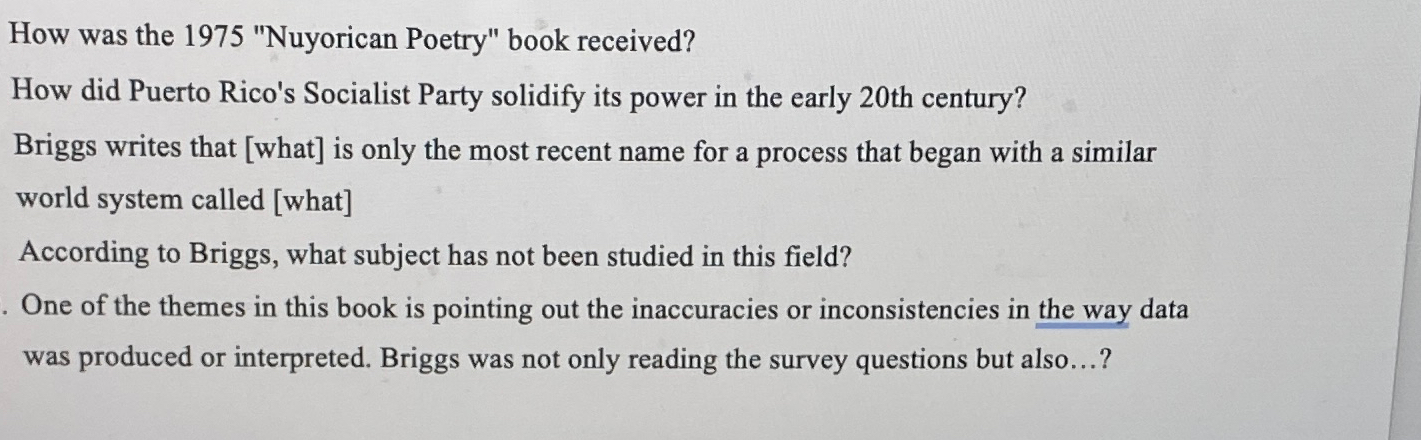 Solved How was the 1975 ﻿"Nuyorican Poetry" book | Chegg.com