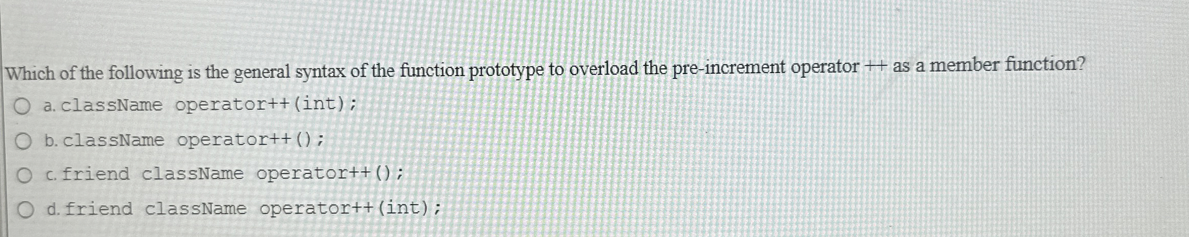 Solved Which of the following is the general syntax of the | Chegg.com
