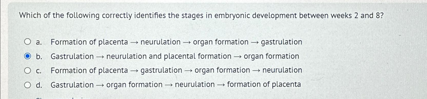 Solved Which of the following correctly identifies the | Chegg.com