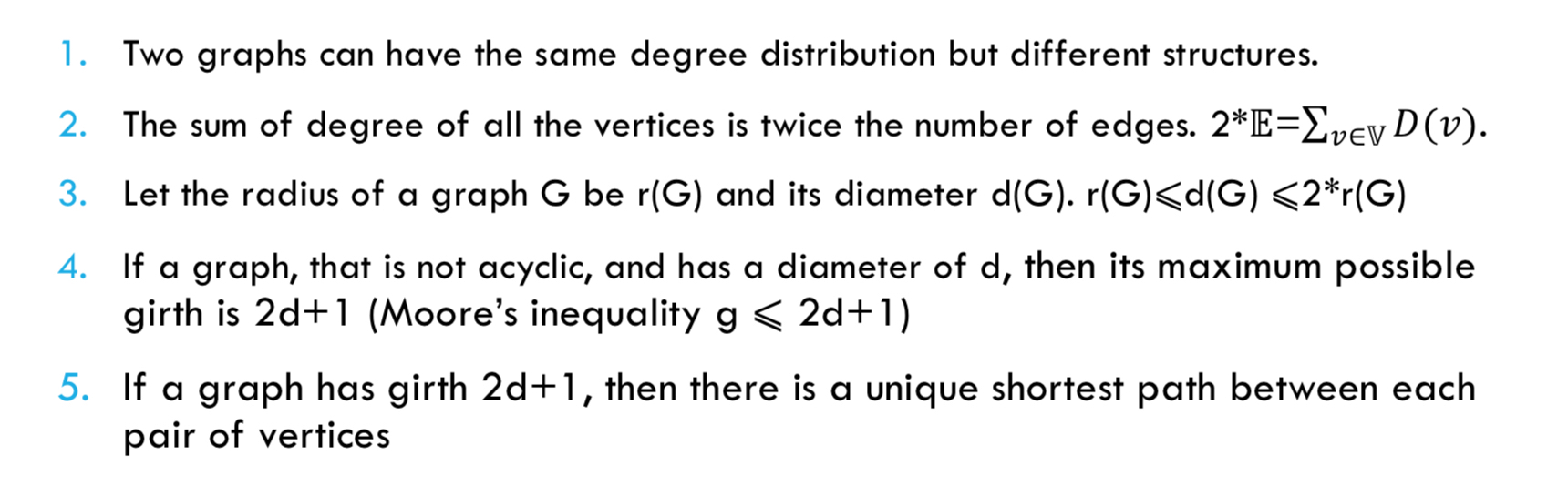 Solved Two graphs can have the same degree distribution but | Chegg.com