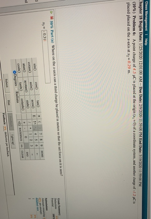 Solved Class Management | Help Chapter 18 Begin Date: | Chegg.com