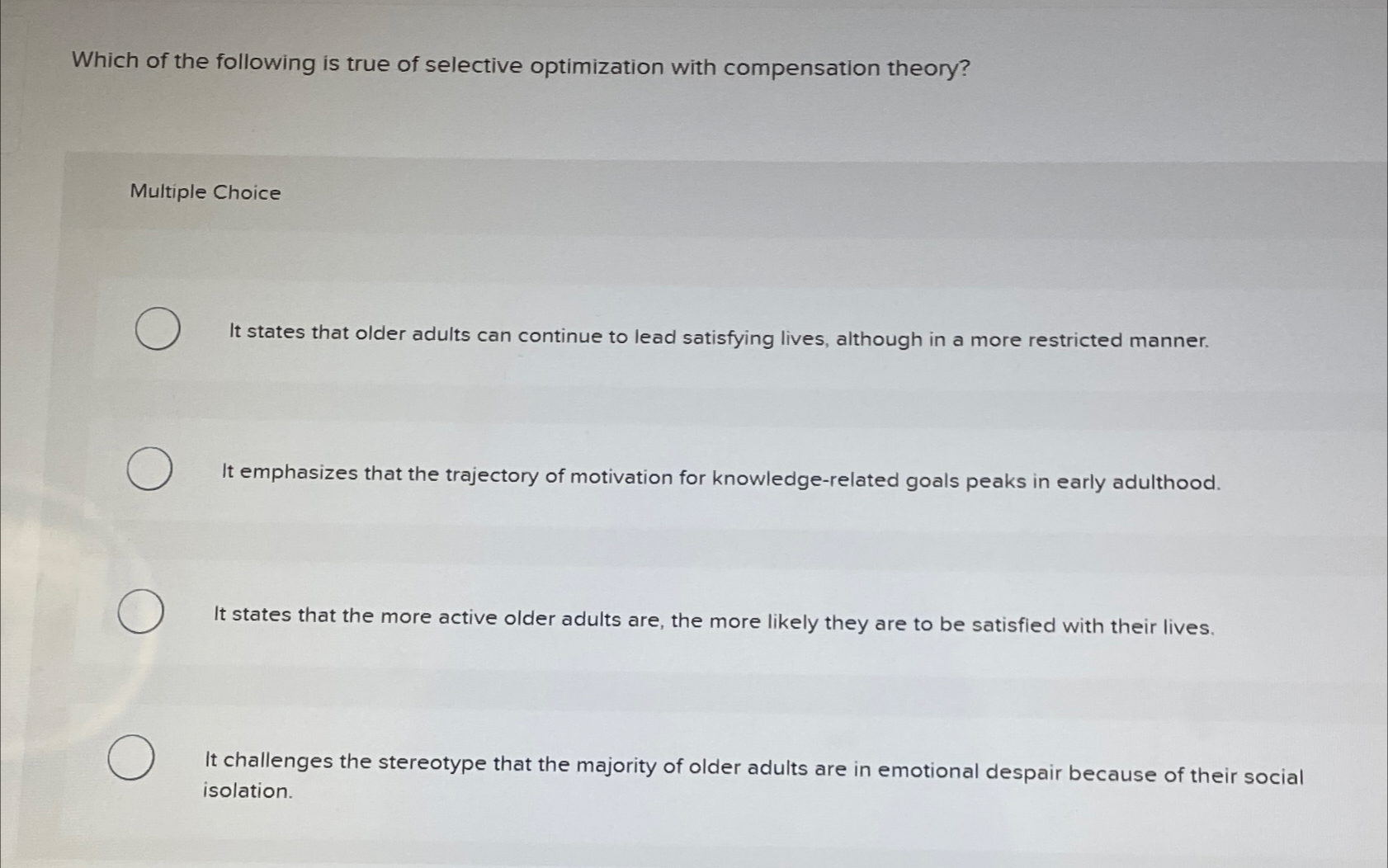 Solved Which of the following is true of selective | Chegg.com