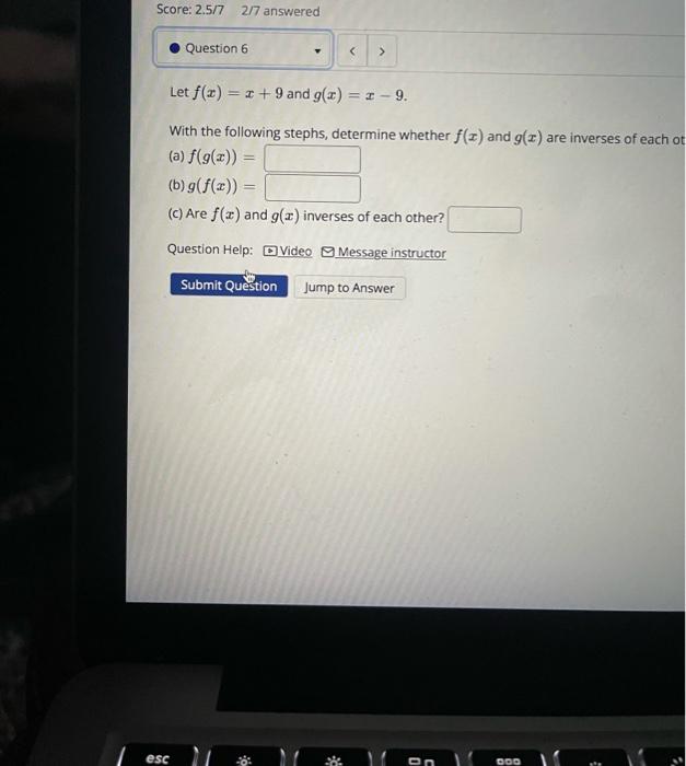 Solved Let f(x)=x+9 and g(x)=x−9. With the following stephs, | Chegg.com