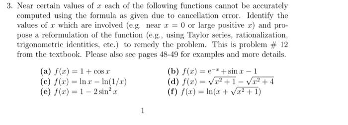 Solved 3. Near certain values of r each of the following | Chegg.com