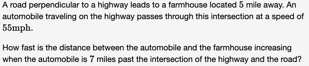 Solved A road perpendicular to a highway leads to a | Chegg.com