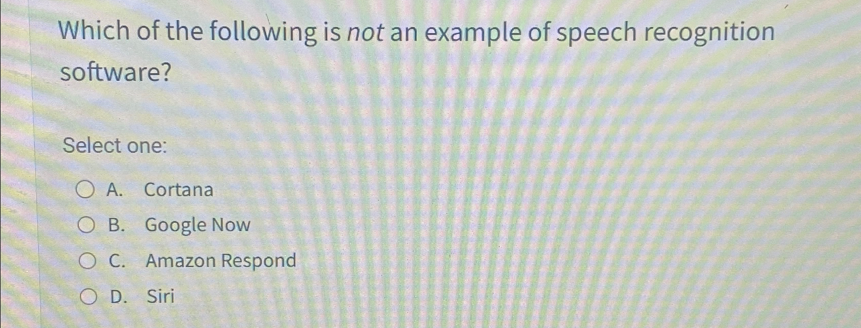 Solved Which of the following is not an example of speech | Chegg.com