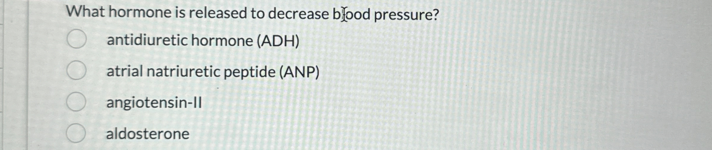 Solved What hormone is released to decrease brood | Chegg.com