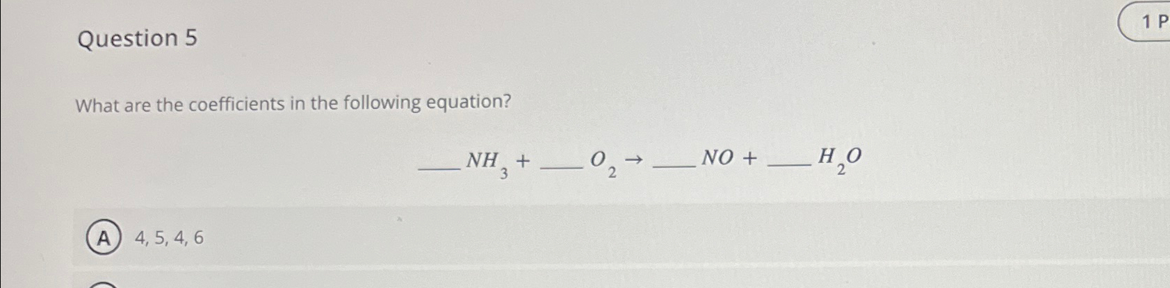 Solved Question 5What are the coefficients in the following | Chegg.com