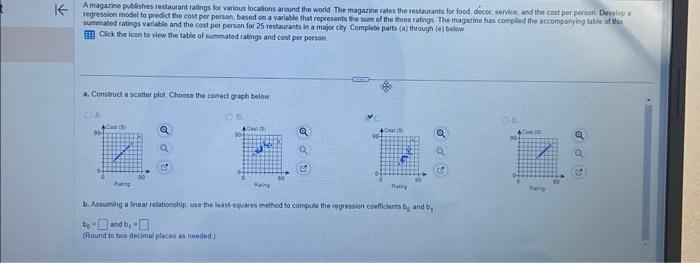 Solved CSck the icon ts view the table of summuted ratings | Chegg.com