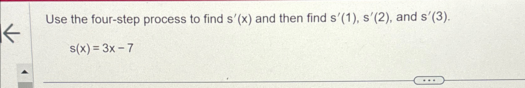 Solved Use the four-step process to find s'(x) ﻿and then | Chegg.com