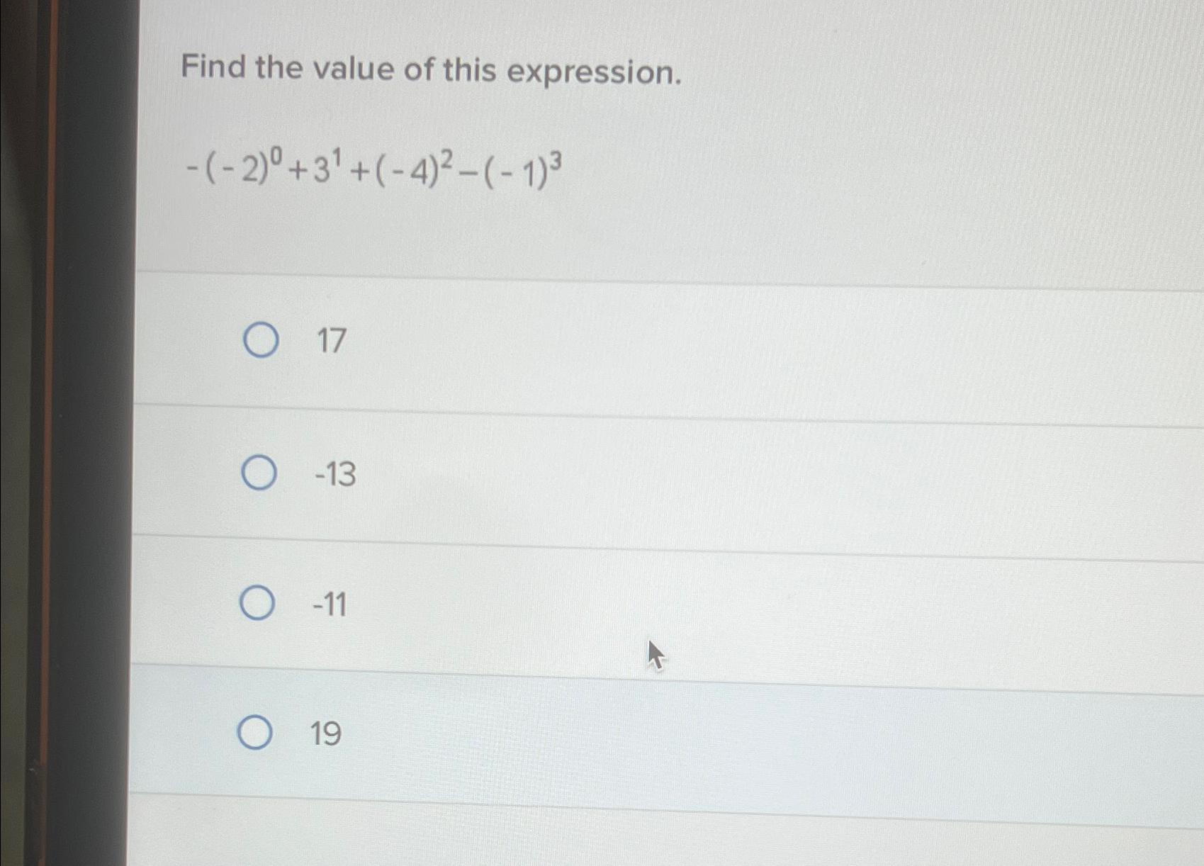 Solved Find the value of this | Chegg.com