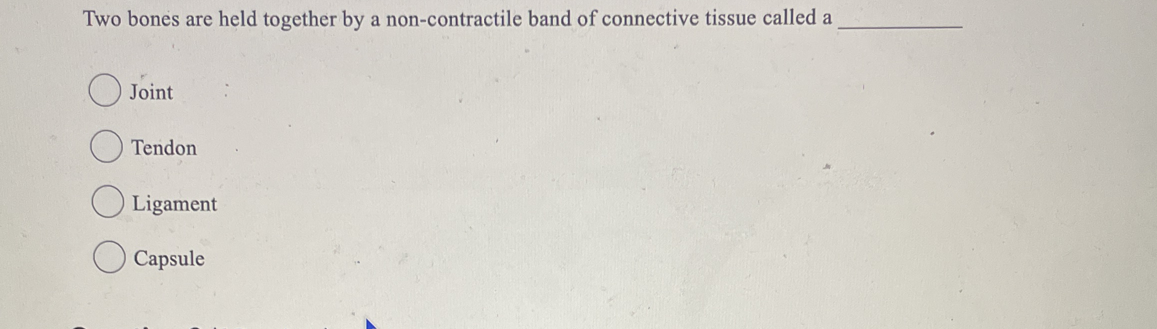 Solved Two bones are held together by a non-contractile band | Chegg.com