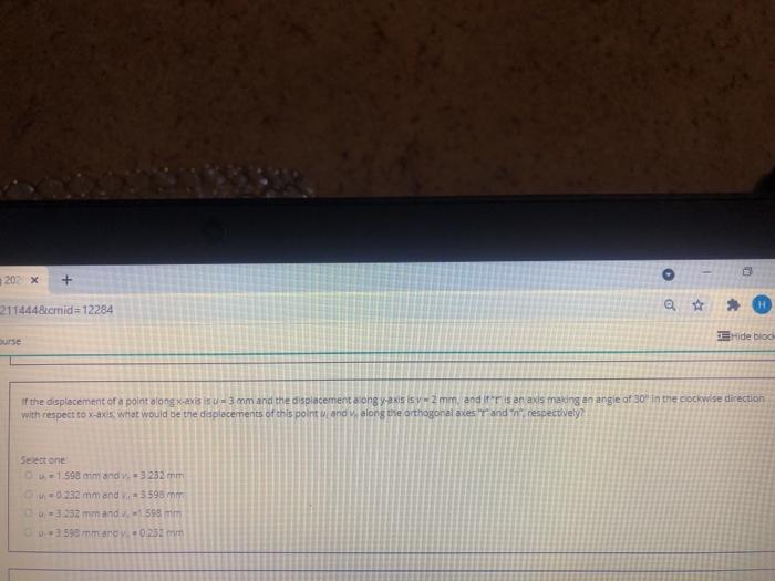 Solved 202 X + 2174448 cmid=12284 H surse Hide blod if the | Chegg.com