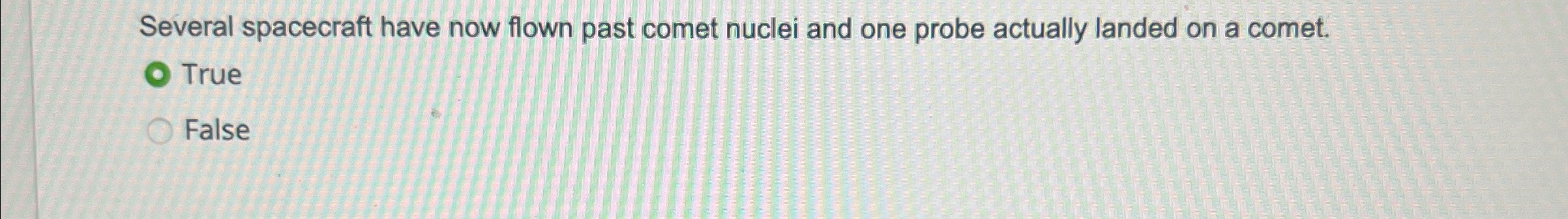 Solved Several spacecraft have now flown past comet nuclei | Chegg.com
