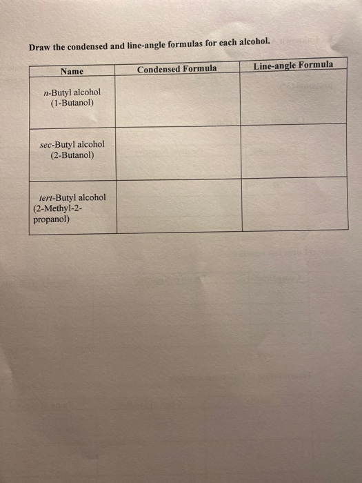 Solved Draw the condensed and line-angle formulas for each | Chegg.com