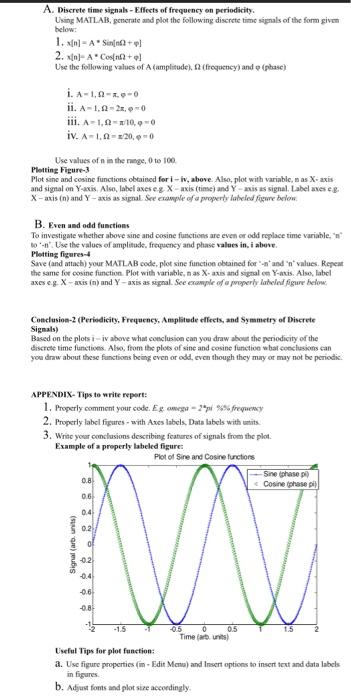 Solved Using MATLAB, generate and plot the following | Chegg.com