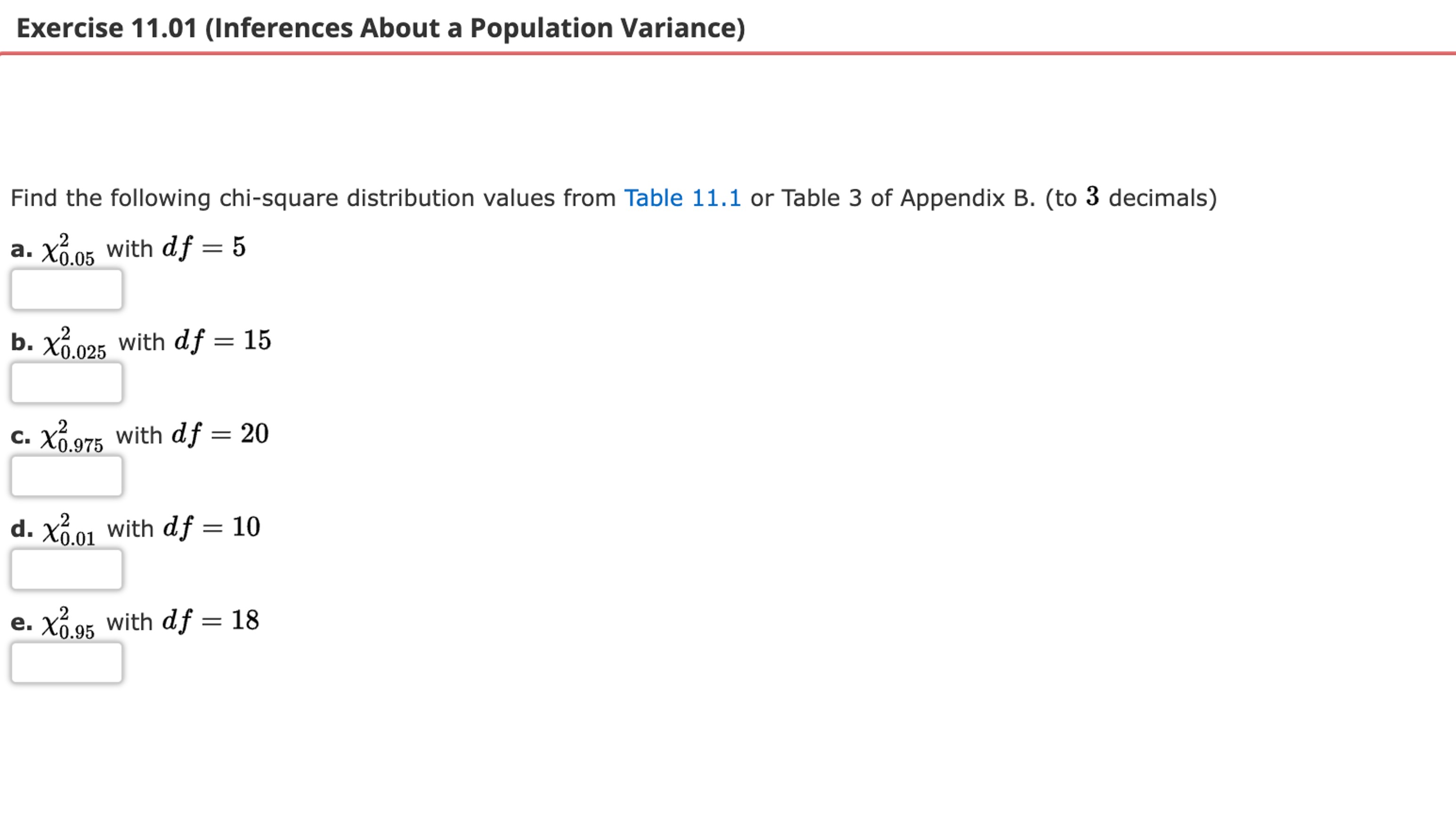 Solved Exercise 11.01 (Inferences About a Population | Chegg.com