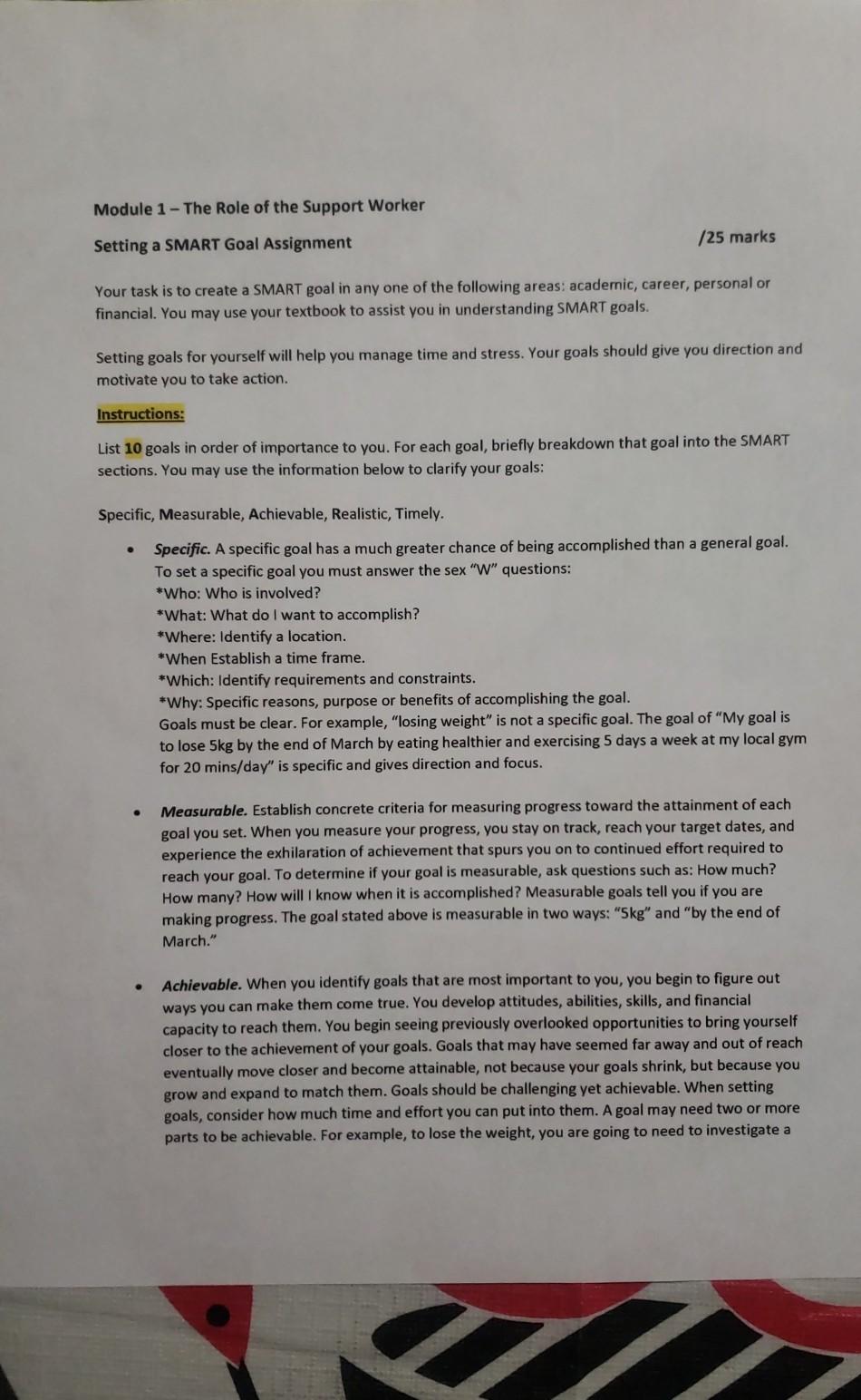 Solved Role of the PSW in Client Care - Assignment 2 /30 | Chegg.com