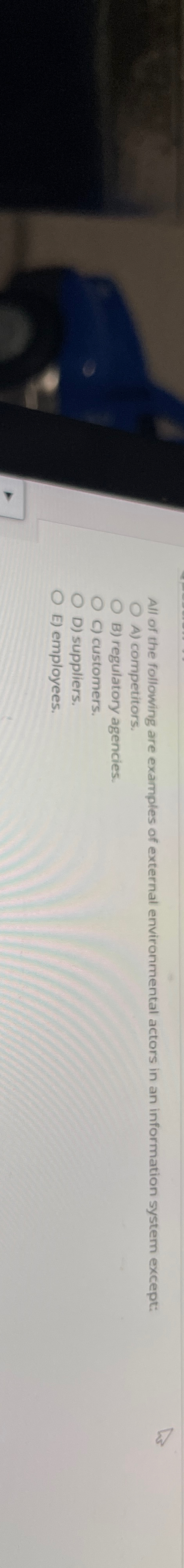 Solved of the following are examples of external | Chegg.com