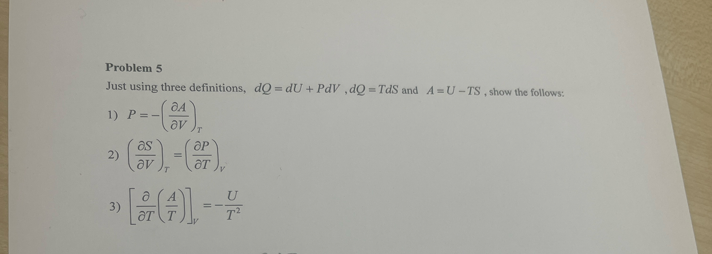 Solved Problem 5Just using three definitions, | Chegg.com