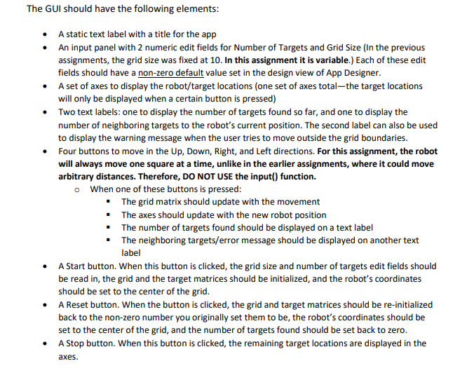 Solved The GUI should have the following elements:A static | Chegg.com