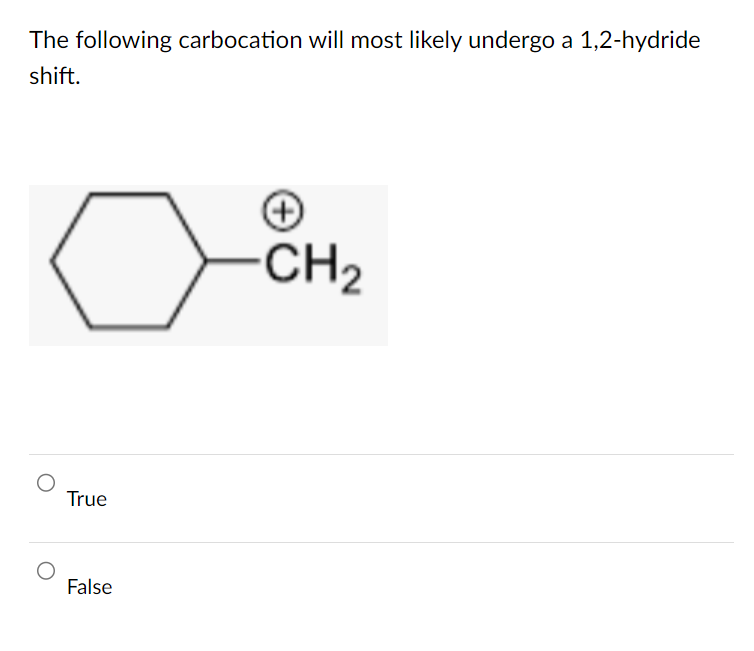 Solved The following carbocation will most likely undergo a | Chegg.com