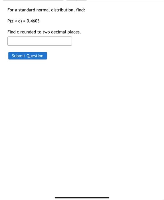 Solved For a standard normal distribution, find: P(−2.68 | Chegg.com