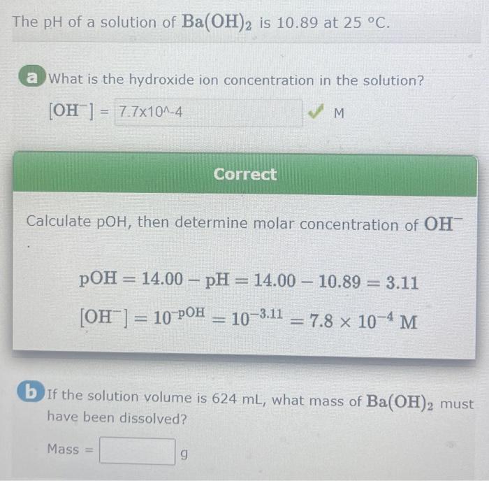 Solved Calculating the pH after the Reaction of a Weak Base | Chegg.com