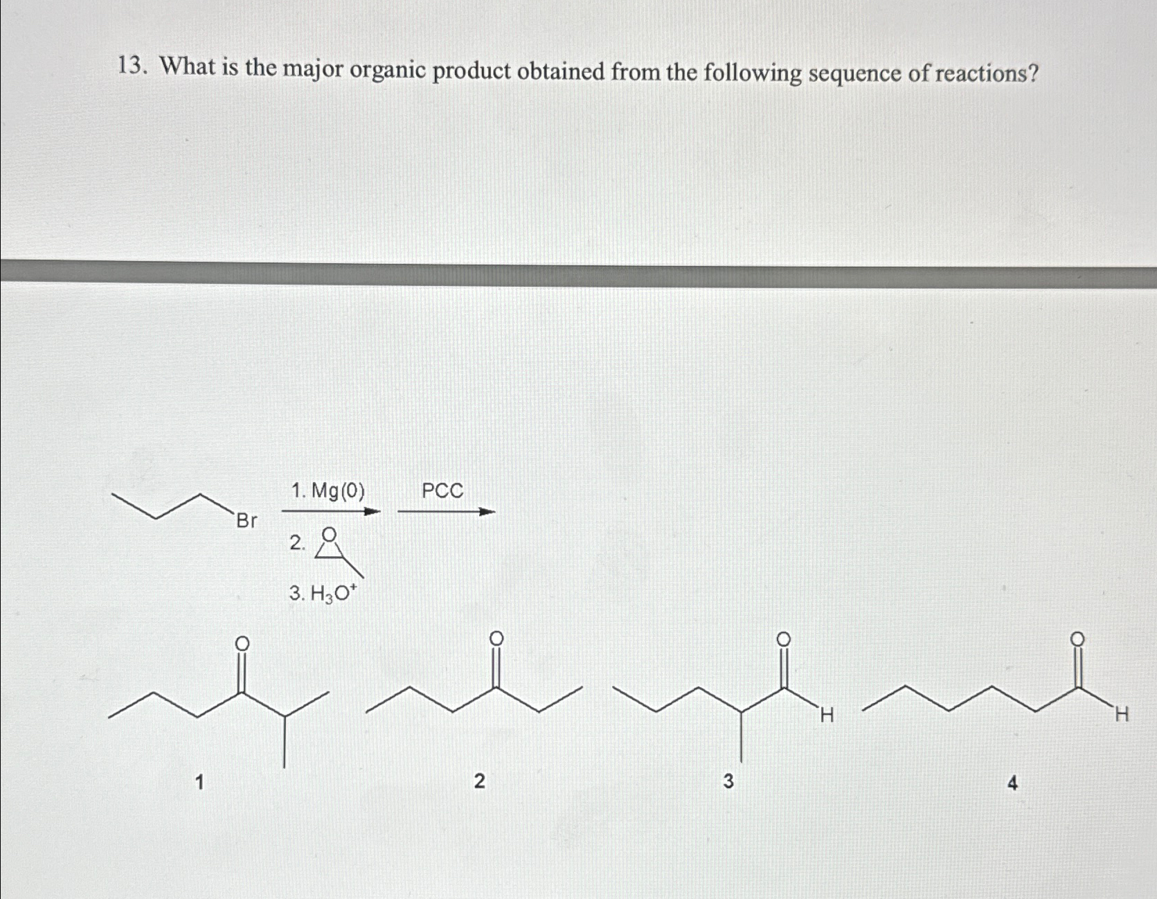 Solved Reactions of alcohols: please help and explain | Chegg.com
