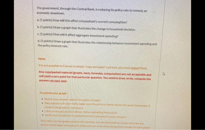 Solved The government, through the Central Bank, is reducing | Chegg.com