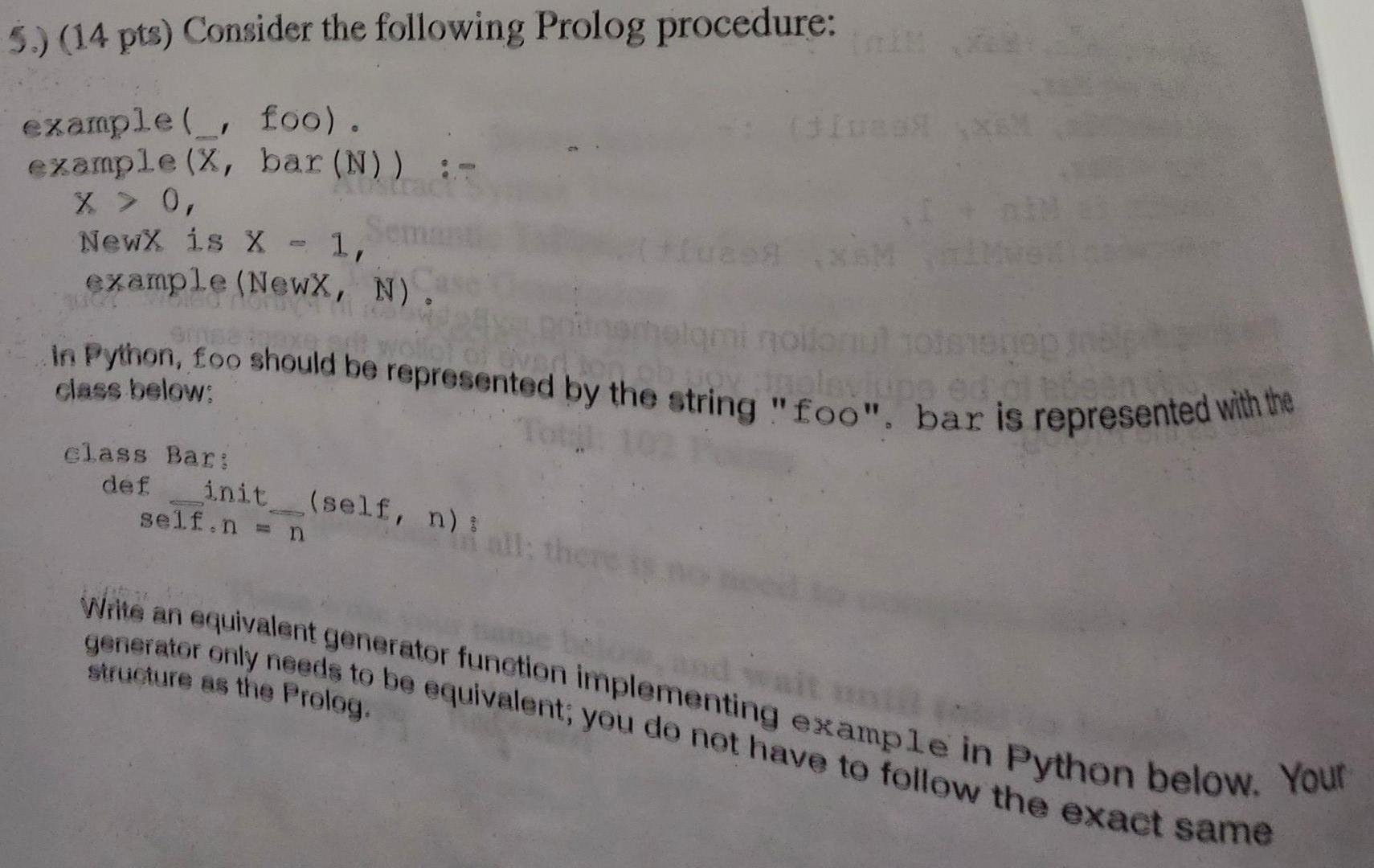 Solved 5.) (14 pts) Consider the following Prolog procedure: | Chegg.com Solved 5.) (14 pts) Consider the following Prolog procedure: | Chegg.com