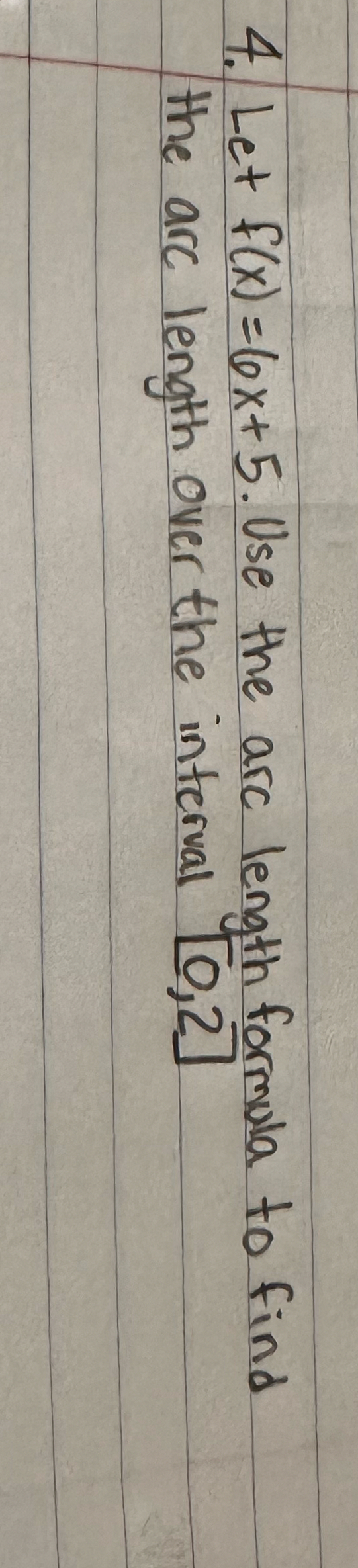 Solved Let f(x)=6x 5. ﻿Use the arc length formula to find | Chegg.com
