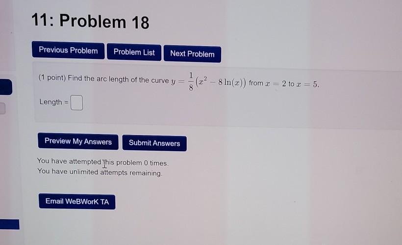 Solved 11 Problem 18 Previous Problem Problem List Next 4381