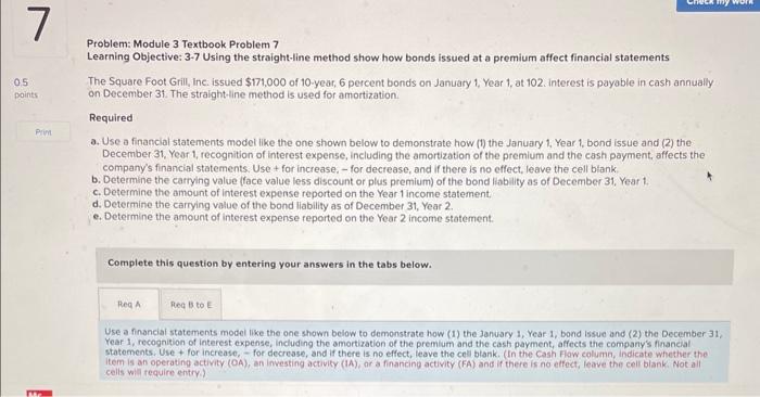 Solved Problem: Module 3 Textbook Problem 7 Learning | Chegg.com