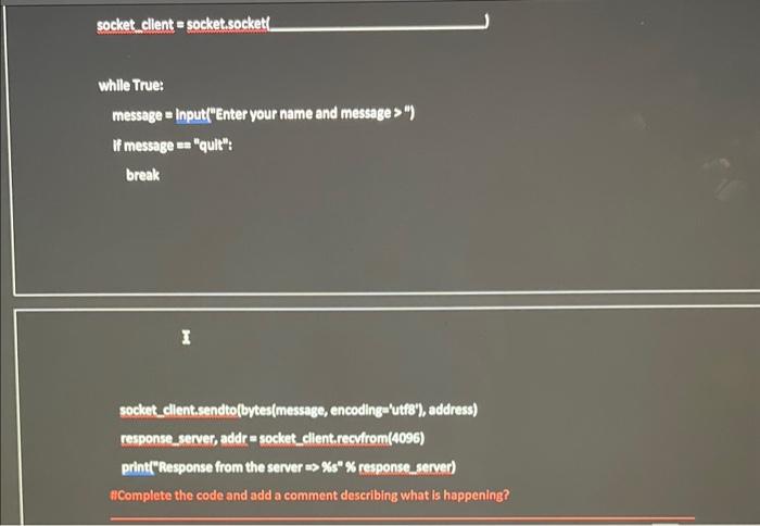 Solved 2B UDP Client 7.5 points Create a file called | Chegg.com