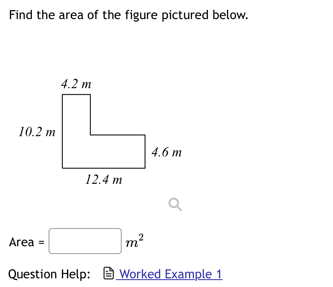 Solved Find the area of the figure pictured below.Area | Chegg.com
