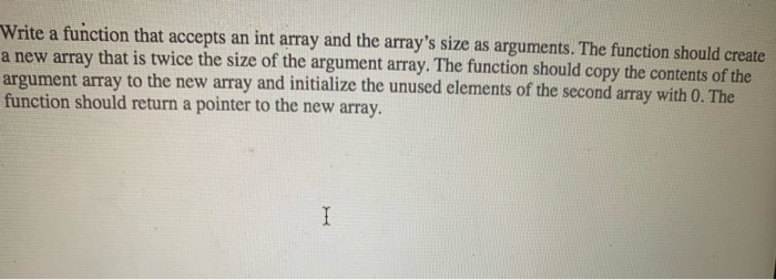 Solved Write A Function That Accepts An Int Array And The 5606