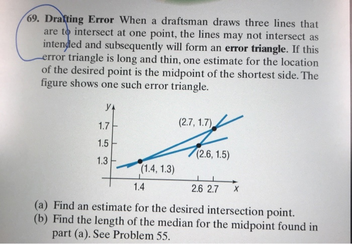 69. Drafting Error When a draftsman draws three lines | Chegg.com