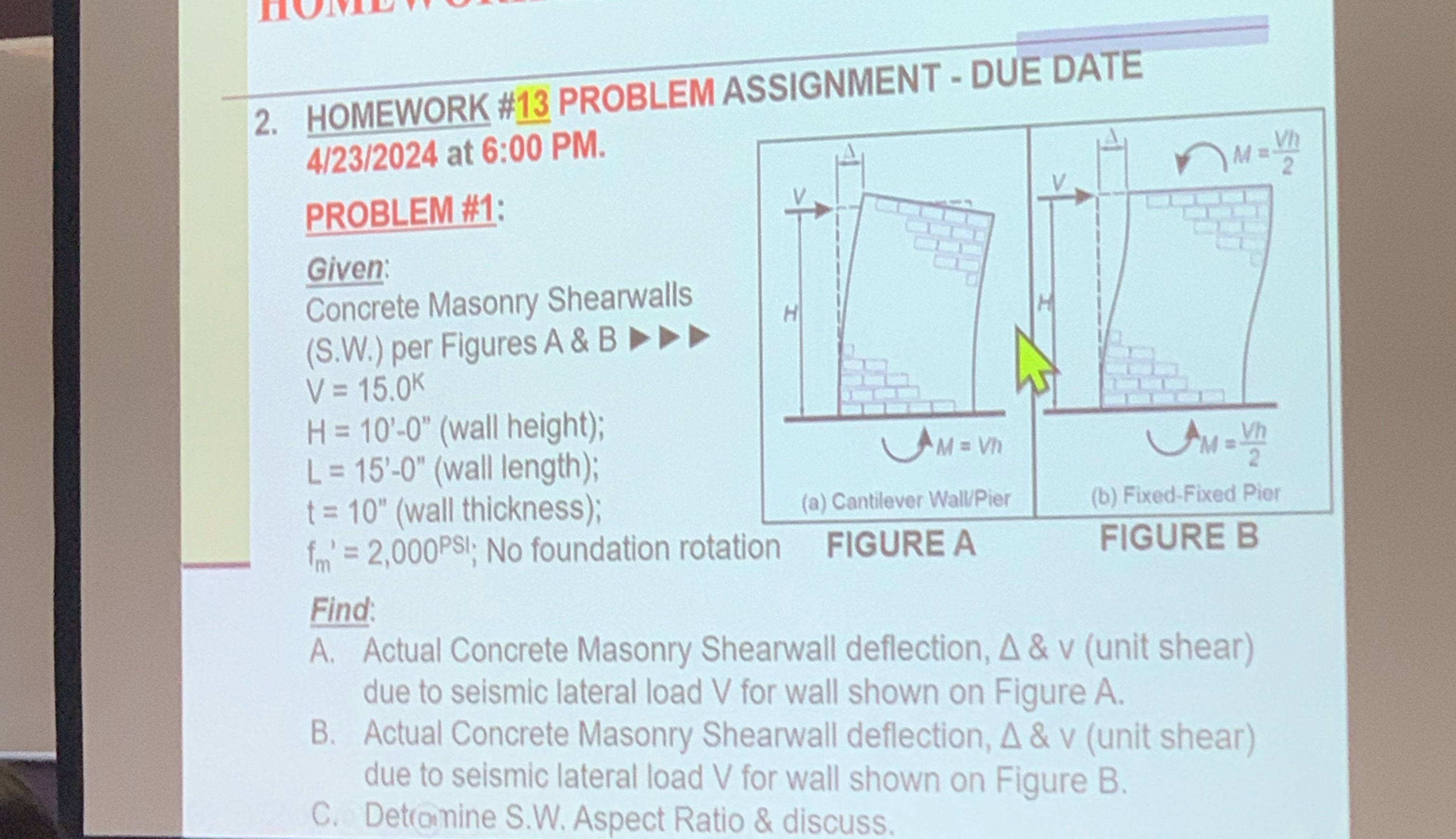 Solved HOMEWORK #13 ﻿PROBLEM ASSIGNMENT - ﻿DUE DATE423?2024 | Chegg.com