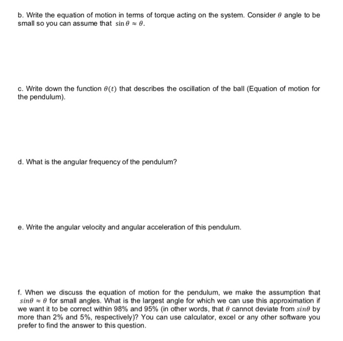 Solved A mass m hangs from a massless string of length L, as | Chegg.com