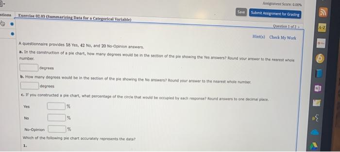 Solved Assignment Score: 0.00 stions Save Submit Assignment | Chegg.com
