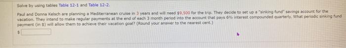 Solved Solve by using tables Table 12-1 and Table 12-2. Paul | Chegg.com