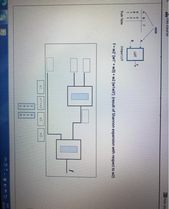 Solved Given below the implementation of 3-input function f | Chegg.com
