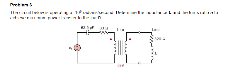 Solved Problem 3The circuit below is operating at | Chegg.com