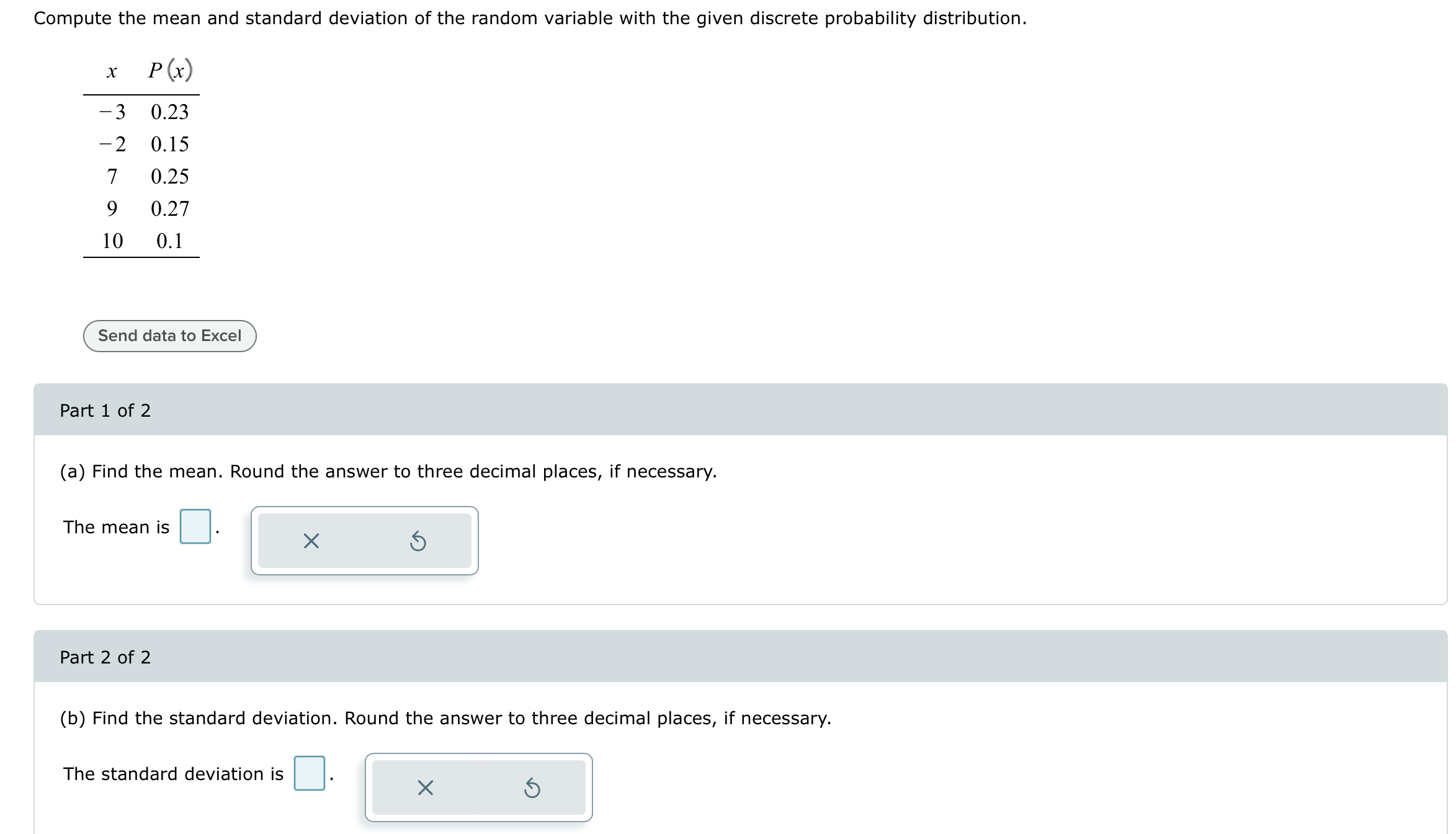 Solved Compute the mean and standard deviation of the random | Chegg.com