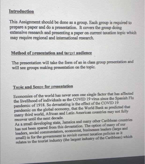 Solved Introduction This Assignment should be done as a | Chegg.com